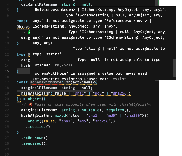 TS Object Schema Matching Reports False Positive · Issue #1671 ...