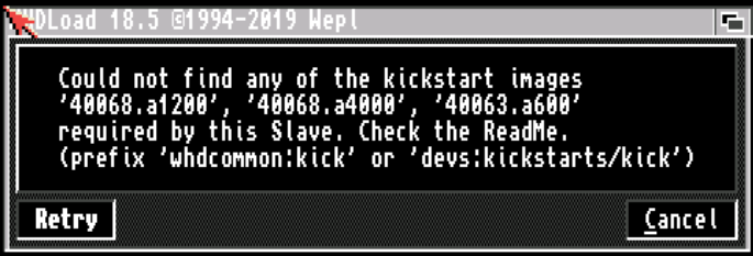 WHDLoad problem · Issue #220 · libretro/libretro-uae · GitHub