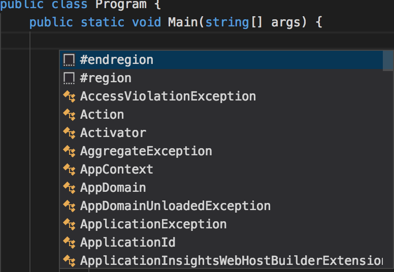Intellisense ordering of items is alphabetical · Issue #1915 · dotnet/vscode-csharp · GitHub