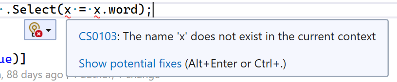 Refinement on the message for CS0103, or a new rule. · Issue #7042 · dotnet/roslyn-analyzers ...