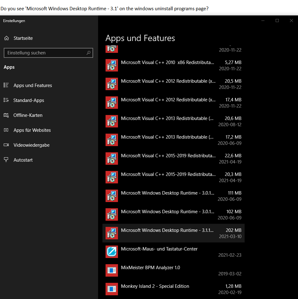 Net Runtime Windowsdesktop V310 Not Installing · Issue 220 · Tyrrrzyoutubedownloader · Github