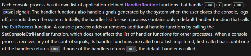 Send SIGINT (Ctrl+C) on cancellation · Issue #47 · Tyrrrz/CliWrap · GitHub