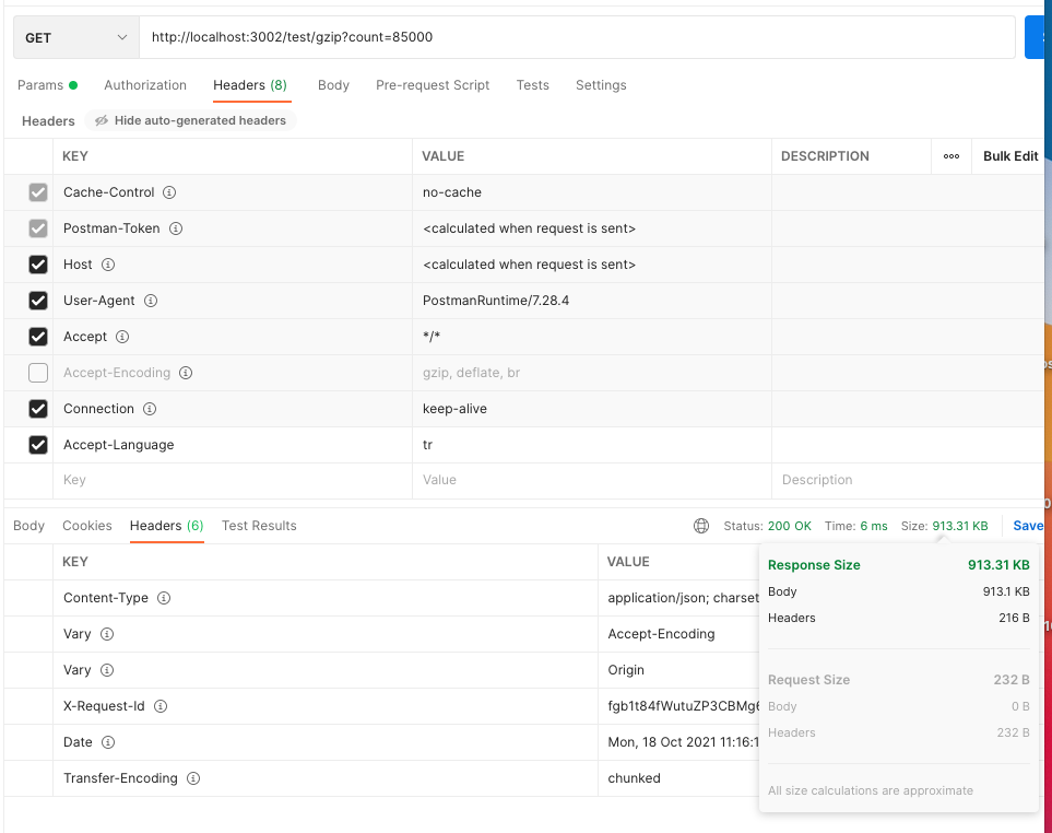 GZIP does not compress when response body is big approximately 1.05 MB ...