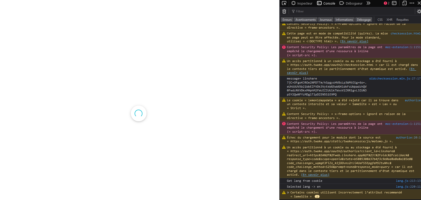 Can't login to web.linshare.app · Issue #212 · linagora/linshare · GitHub