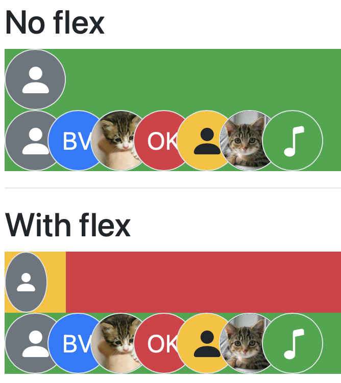 Avatar group - Avatar distorted if group has only one avatar in flex ...