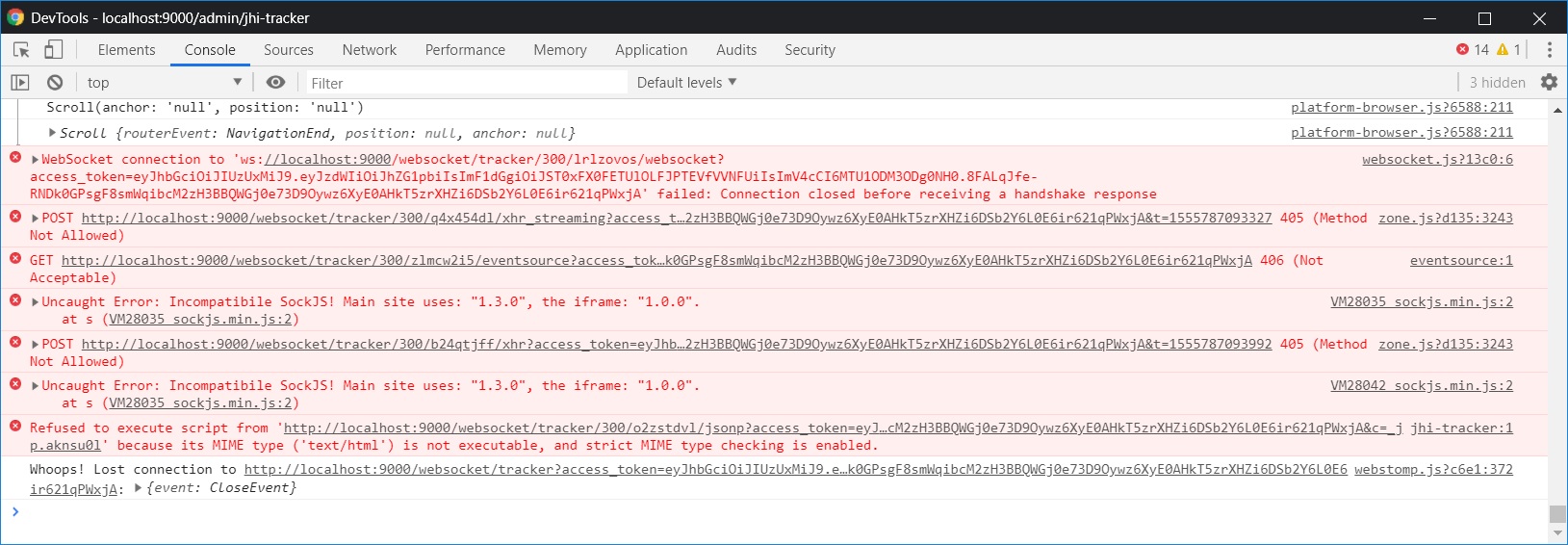 Websocket Connection Error · Issue 9591 · Jhipstergenerator Jhipster · Github