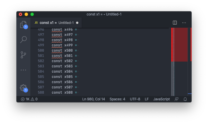 Limitation of the number of model markers / errors · Issue #97243 · microsoft/vscode · GitHub