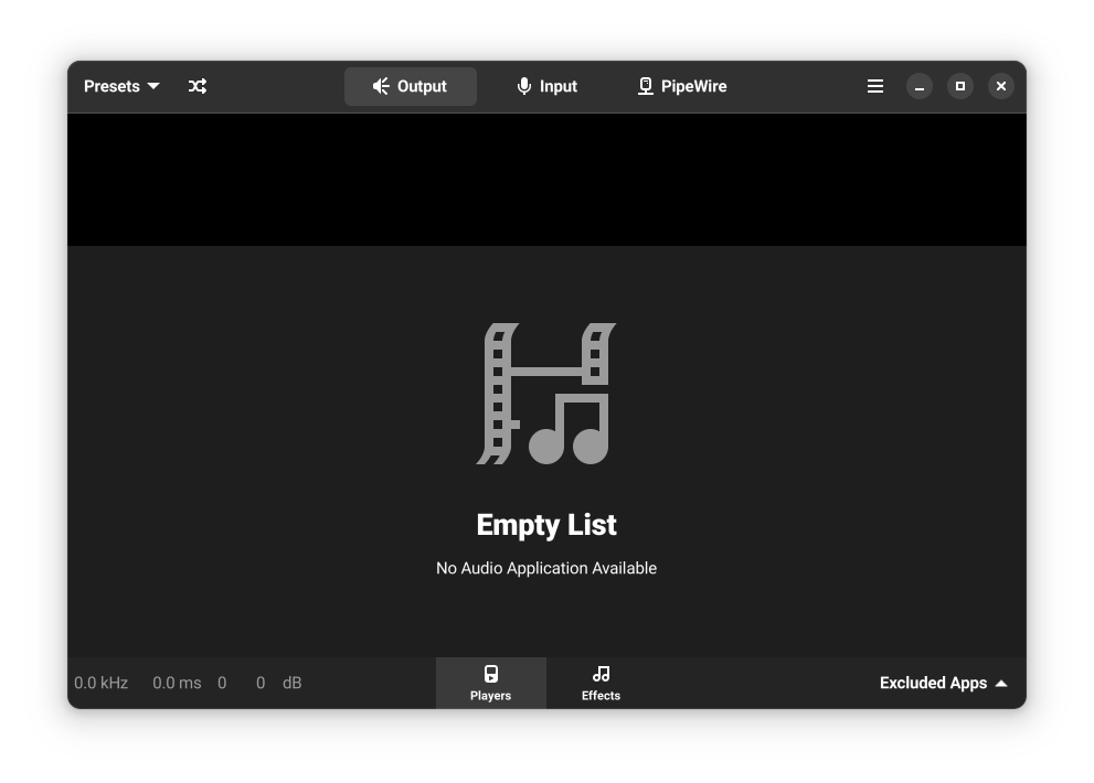 EasyEffects doesn't detect input or output devices · Issue #1614 · wwmm/easyeffects · GitHub