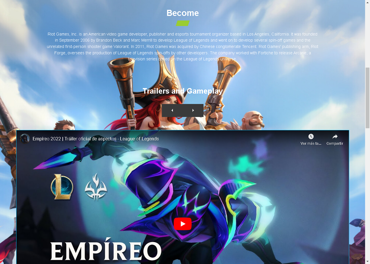 GitHub - Ventine/leagueoflegendWeb