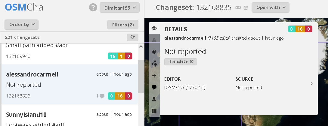 `Not reported` on changeset comment is confusing · Issue #642 · OSMCha/osmcha-frontend · GitHub