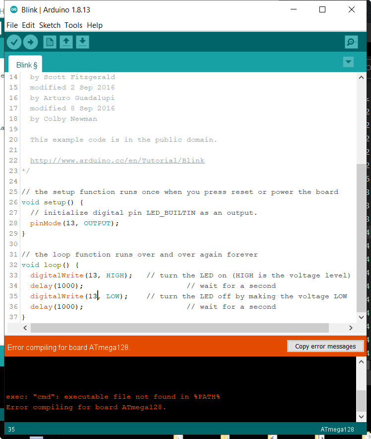 I cannot compile · Issue #152 · MCUdude/MegaCore · GitHub