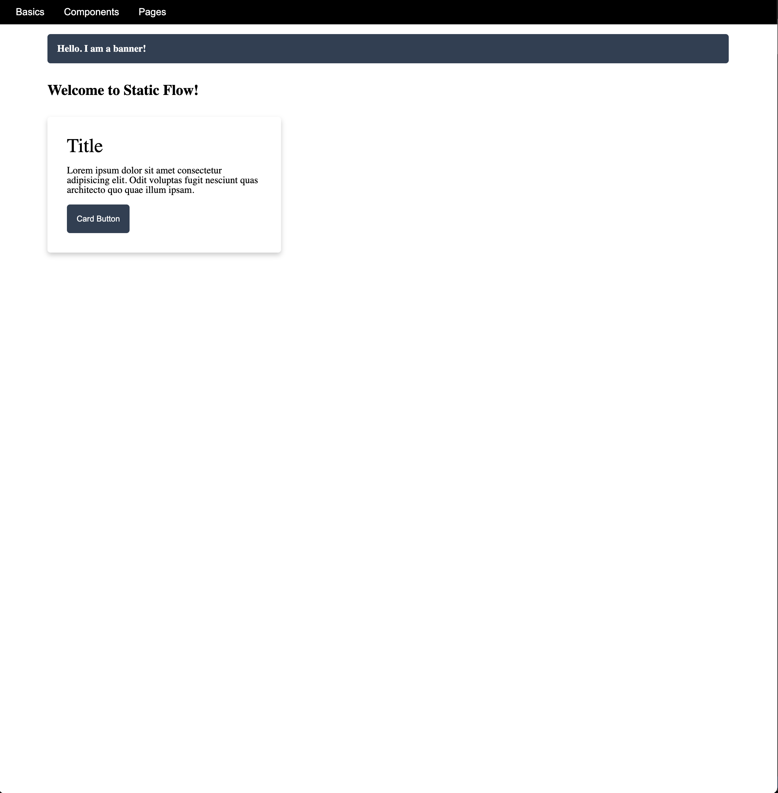 GitHub - Vequan23/staticflow: Build out components and pages for static ...