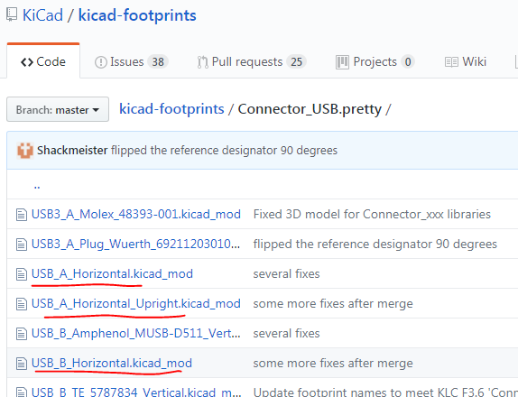 Fix USB_A_Horizontal.kicad_mod · Issue #290 · KiCad/kicad-footprints · GitHub