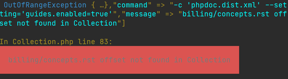 Generating documentation crashes when an invalid toctree entry is provided · Issue #2981 ...
