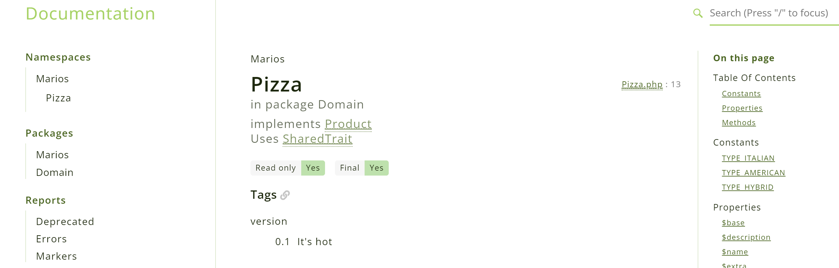 The first parameter to @version tag is ignored, and version field is blank in the output · Issue ...