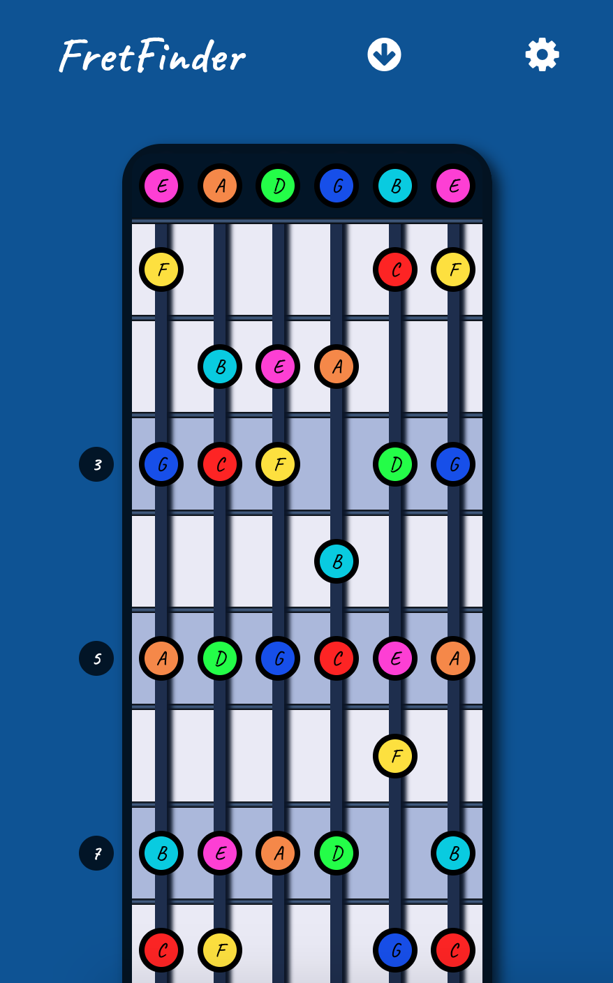 GitHub - laoiseearle/fretfinder: Displays fretboard notes for custom ...