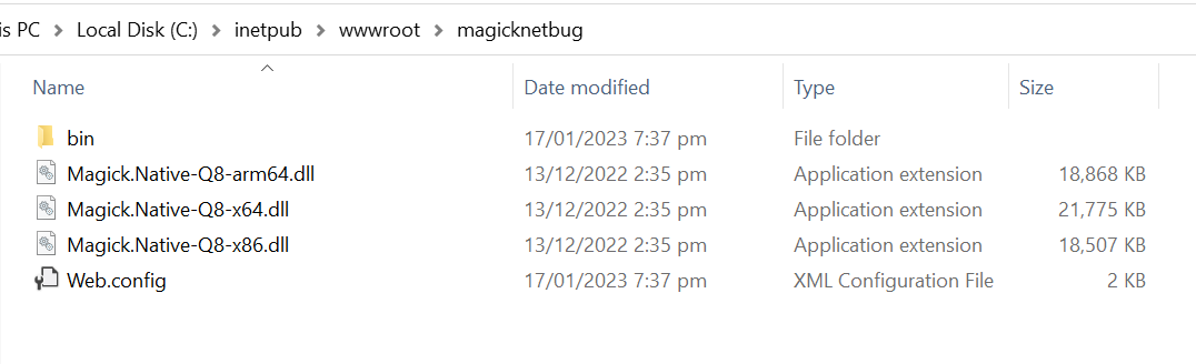 Magick.Native-Q8-x64.dll is being publish in the root folder and bin folder · Issue #1336 ...