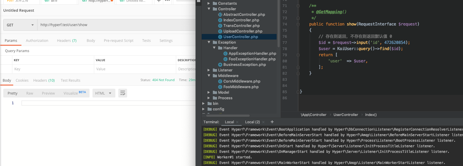 通过注解定义的路由测试有问题[BUG] · Issue #1316 · hyperf/hyperf · GitHub