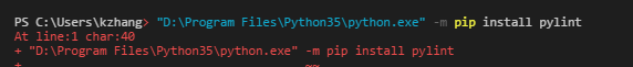 It failed to install pylint · Issue #30893 · microsoft/vscode · GitHub