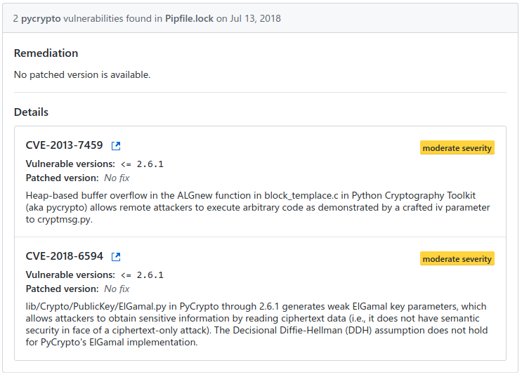 Stop using PyCrypto · Issue #410 · wechatpy/wechatpy · GitHub