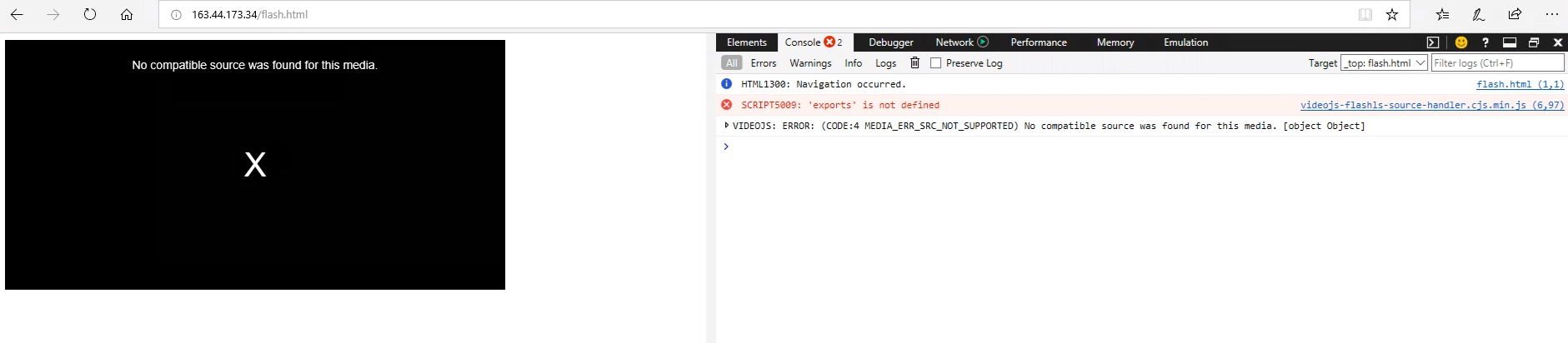 videojs flash not working on edge. · Issue #98 · videojs/videojs-flash · GitHub