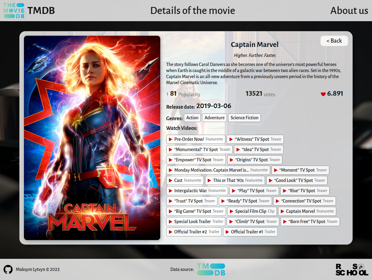 GitHub - LMakshow/tmdb-client: Looking for a fresh movie to watch? The web app would give you ...