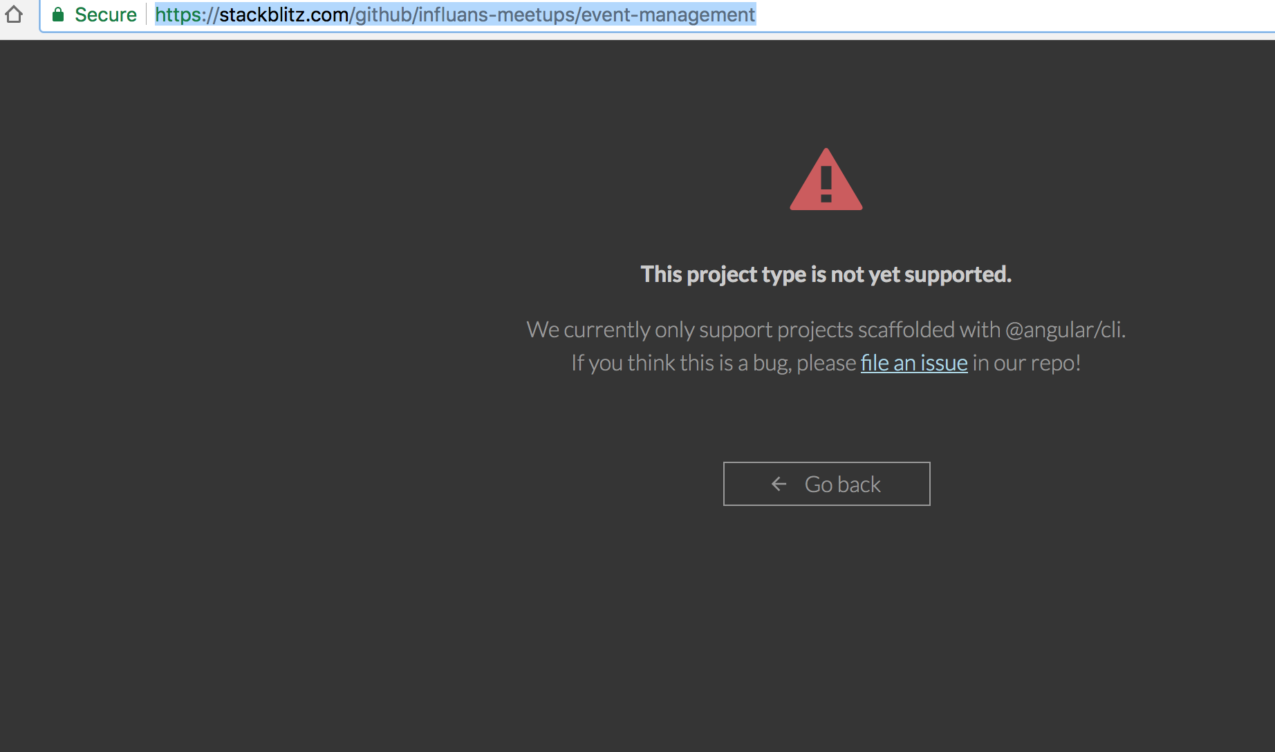 issue with github angular-cli 6.0.0.rc3 · Issue #411 · stackblitz/core · GitHub