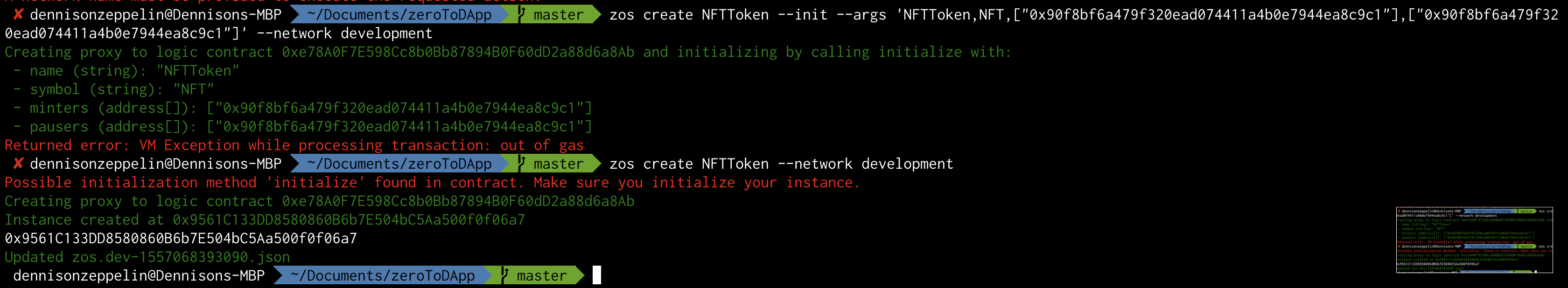 Not possible to initialize StandaloneERC721 from ZOS command line. · Issue #837 · OpenZeppelin ...