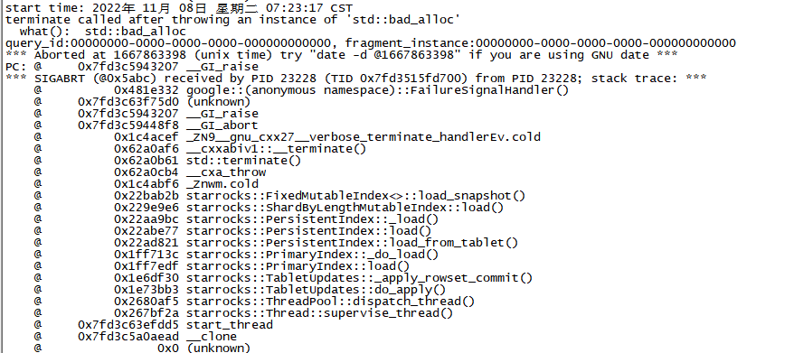 Bug Be May Crash If Primary Table Using Persistent Index In Version 2 4 · Issue 14844