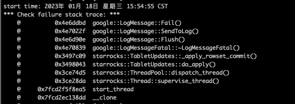 Bug Be Crash In Apply · Issue 16776 · Starrocks Starrocks · Github