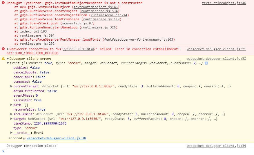 Using text object action/conditions without a text object on the scene crashes the game · Issue ...