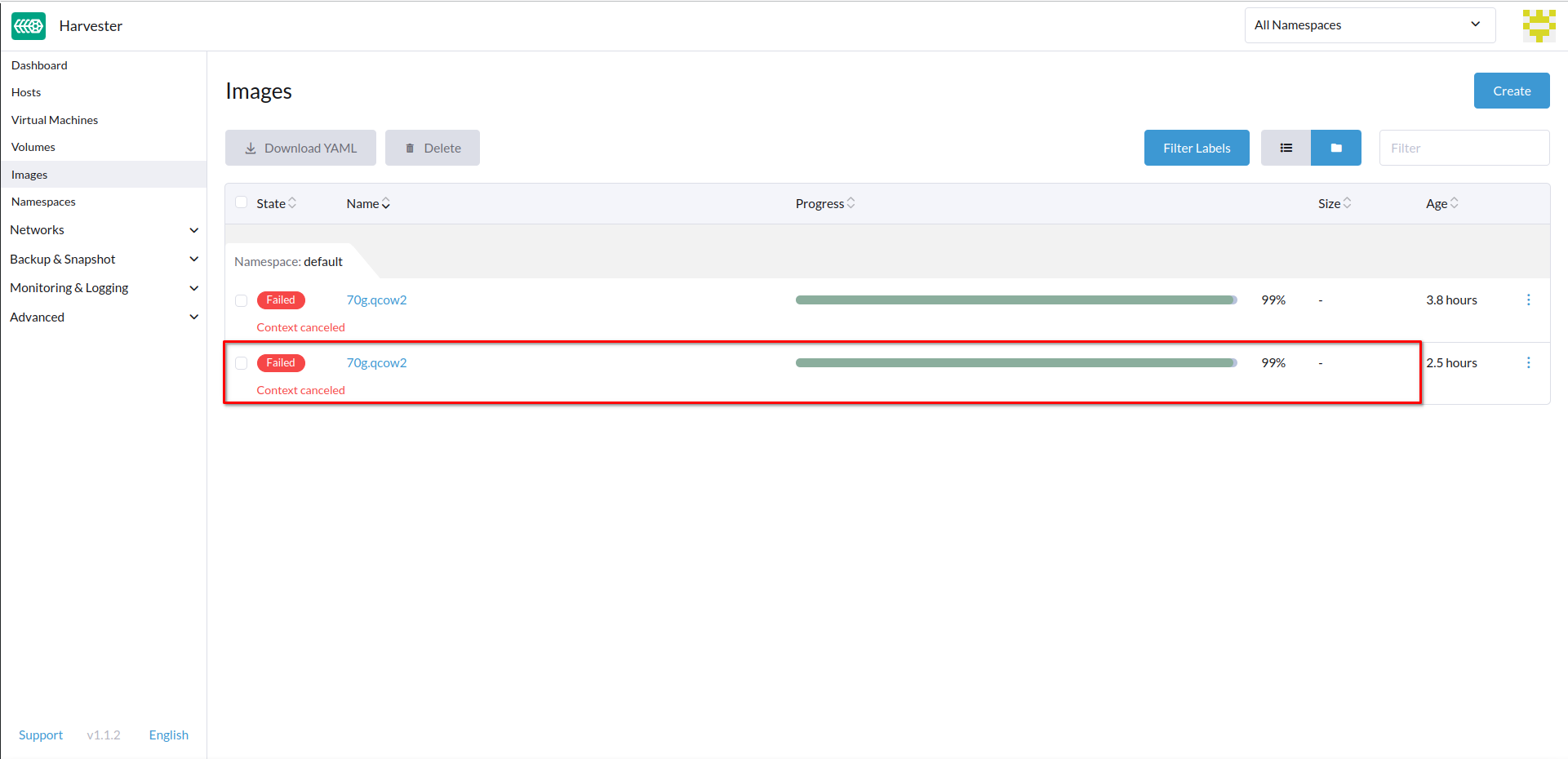 [BUG] Uploading qcow2 image from local file fails with Context Canceled · Issue #3450 ...