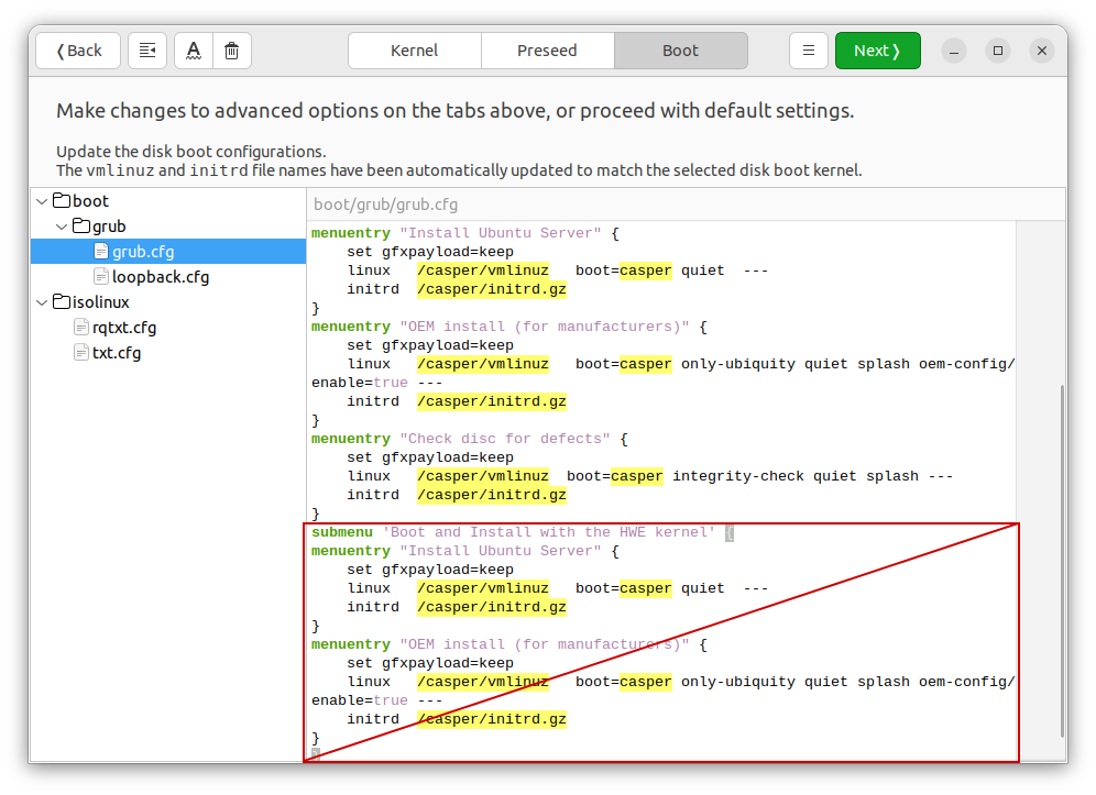 How to update the ISO boot kernel in Ubuntu 18.04 LTS? · Issue #124 · PJ-Singh-001/Cubic · GitHub