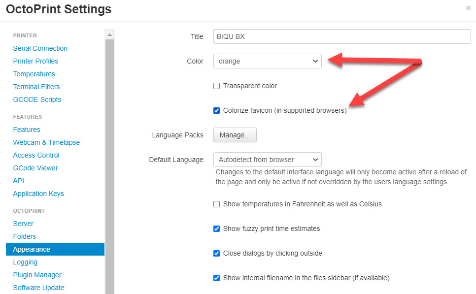 Unable to change favicon · Issue #146 · LazeMSS/OctoPrint-UICustomizer · GitHub