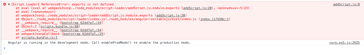 Uncaught ReferenceError: exports is not defined at eval · Issue #50 · SortableJS/ngx-sortablejs ...