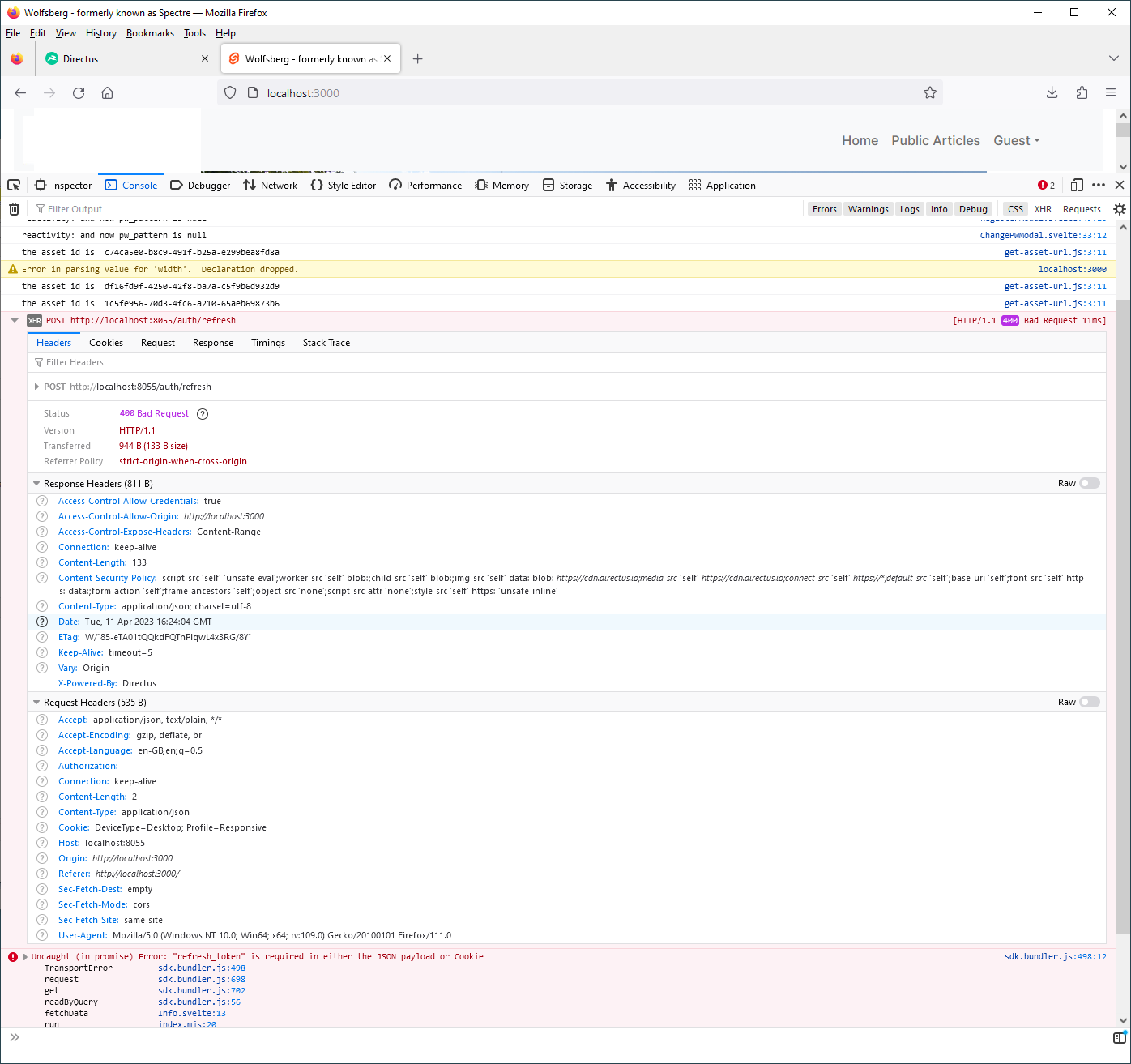 logout of app errors · Issue #18128 · directus/directus · GitHub