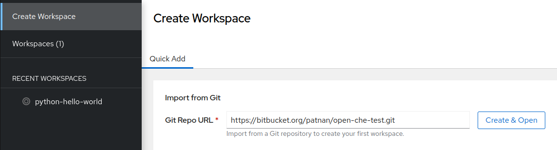 Unable to create workspace from devfile · Issue #21486 · eclipse-che/che · GitHub