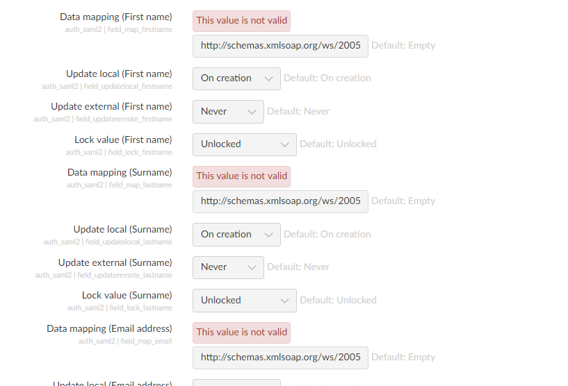 Profile Data Mapping Issue Using Moodle 332 Build 20170911 · Issue 166 · Catalystmoodle