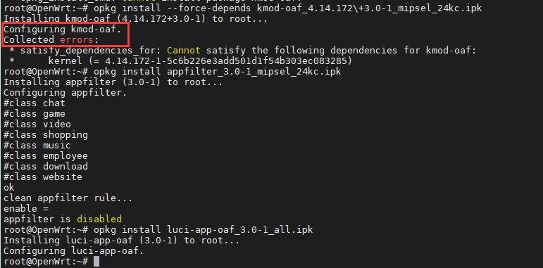 路由上用官方的固件，单独编译ipk能否可行 · Issue #27 · destan19/OpenAppFilter · GitHub