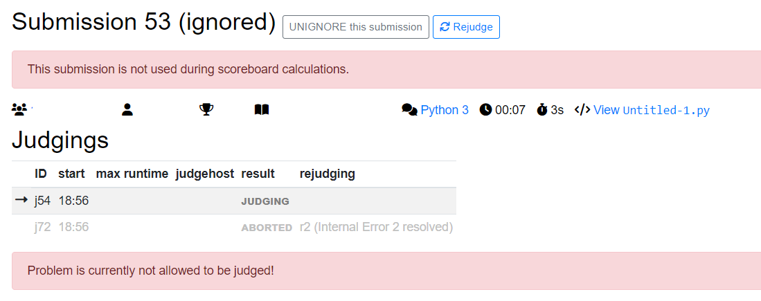 Stuck on QUEUE, unable to JUDGE · Issue #1984 · DOMjudge/domjudge · GitHub