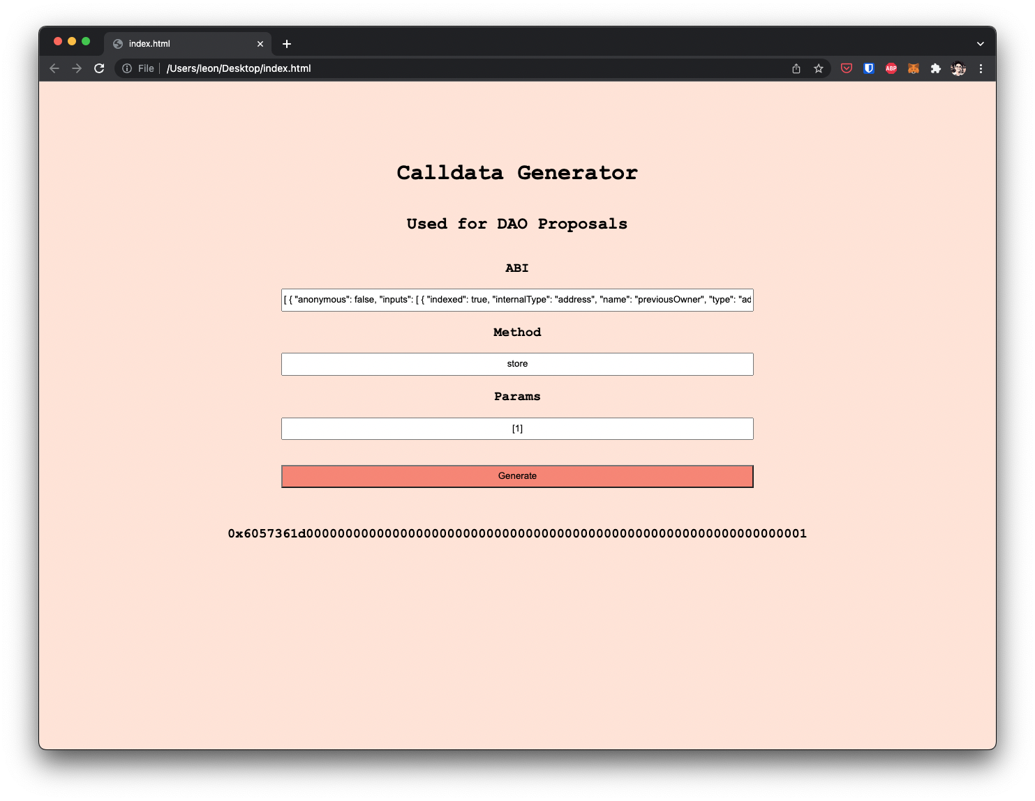GitHub - leon-do/call-data-generator: Used for DAO Proposals