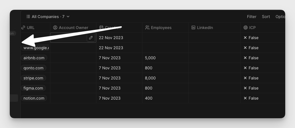 The first column of objects table should be fixed · Issue #2657 · twentyhq/twenty · GitHub