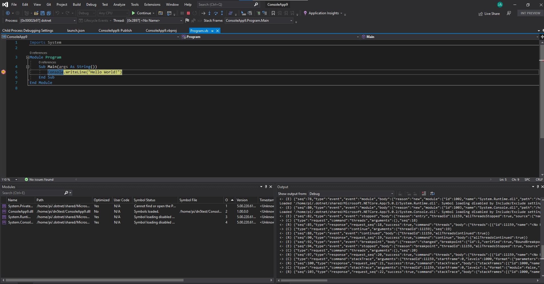 VS2019 Remote debugging: Attach fails on linux-arm with .NET 5.0.2 (Error 0x80131c4f) · Issue ...