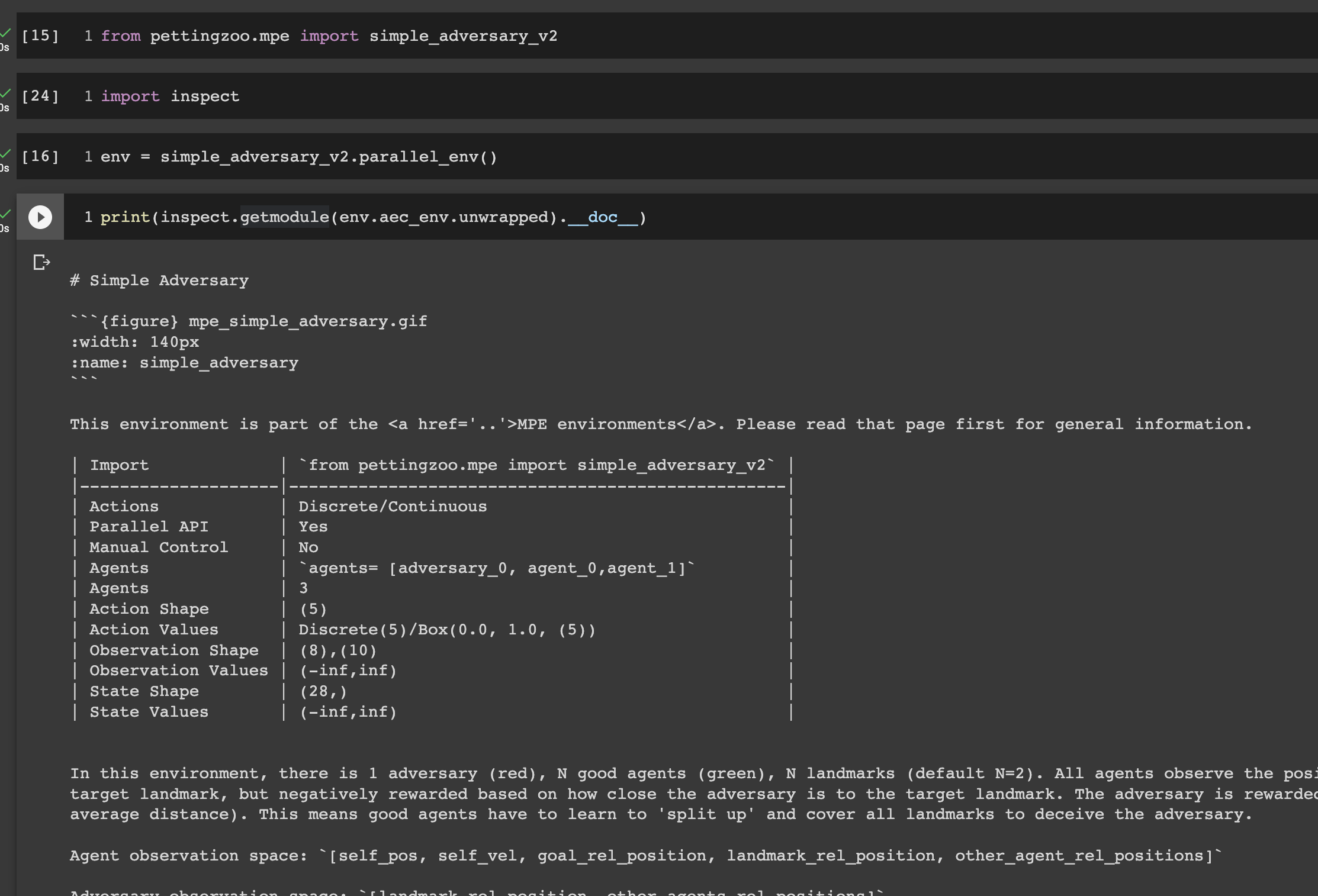 [Question] How to retreive the docstring of a particular environment? · Issue #959 · Farama ...