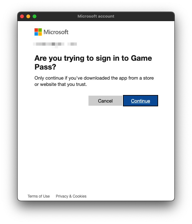 Popup with confirmation to sign in to Game Pass every time app is opened · Issue #782 ...