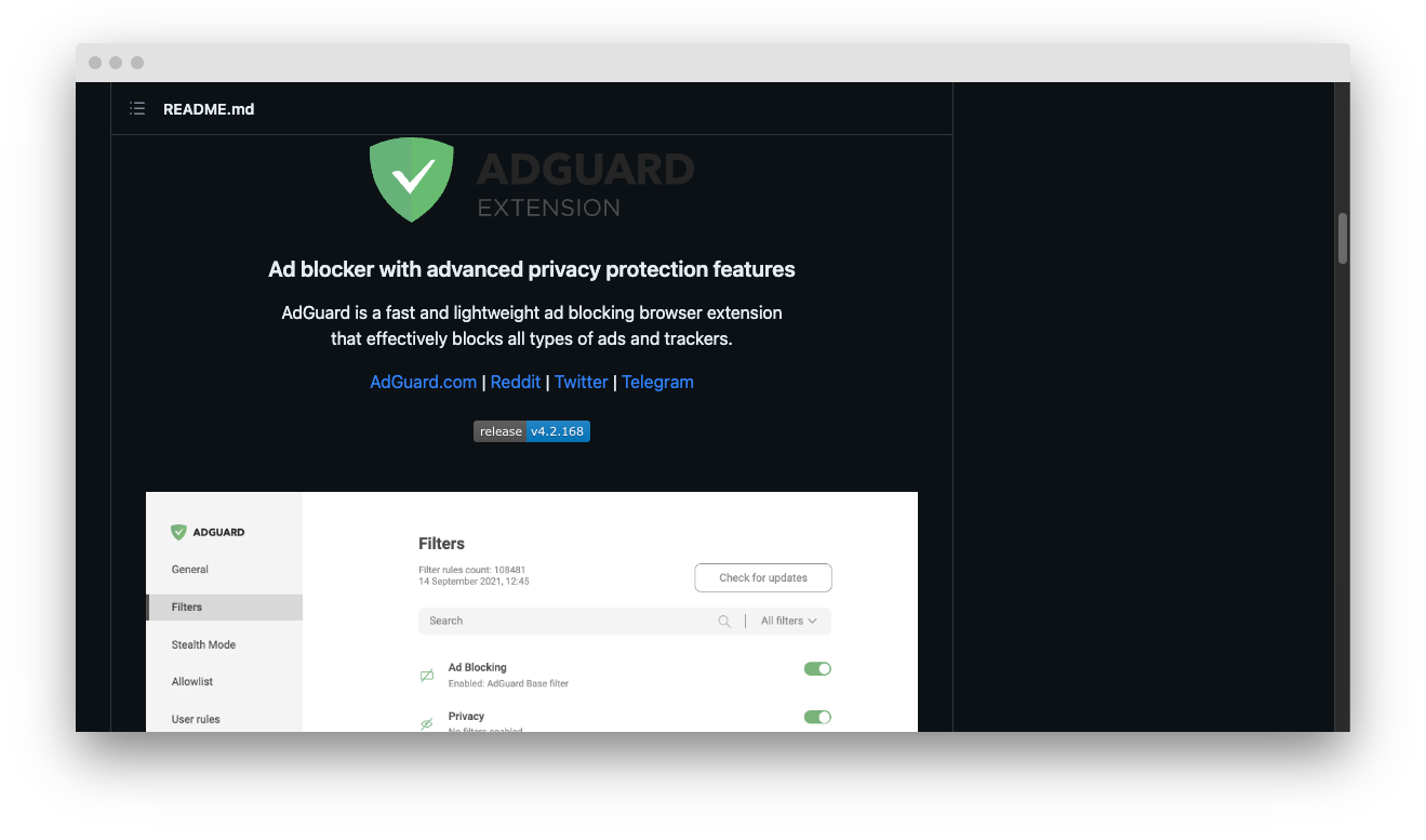 In `README`, logo is hard to see when using dark theme in GitHub · Issue #2496 · AdguardTeam ...