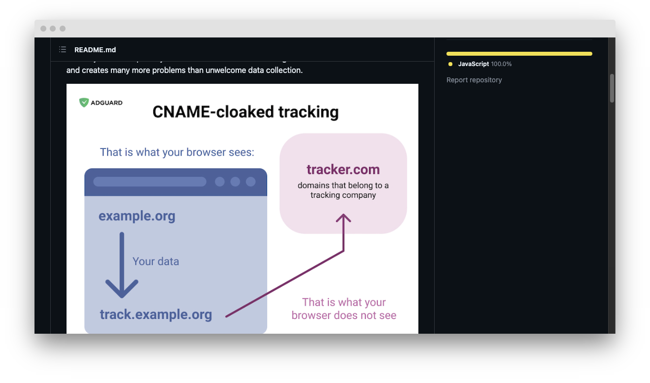 In `README`, screenshots with light backgrounds are very unpleasing to eye when using dark theme ...