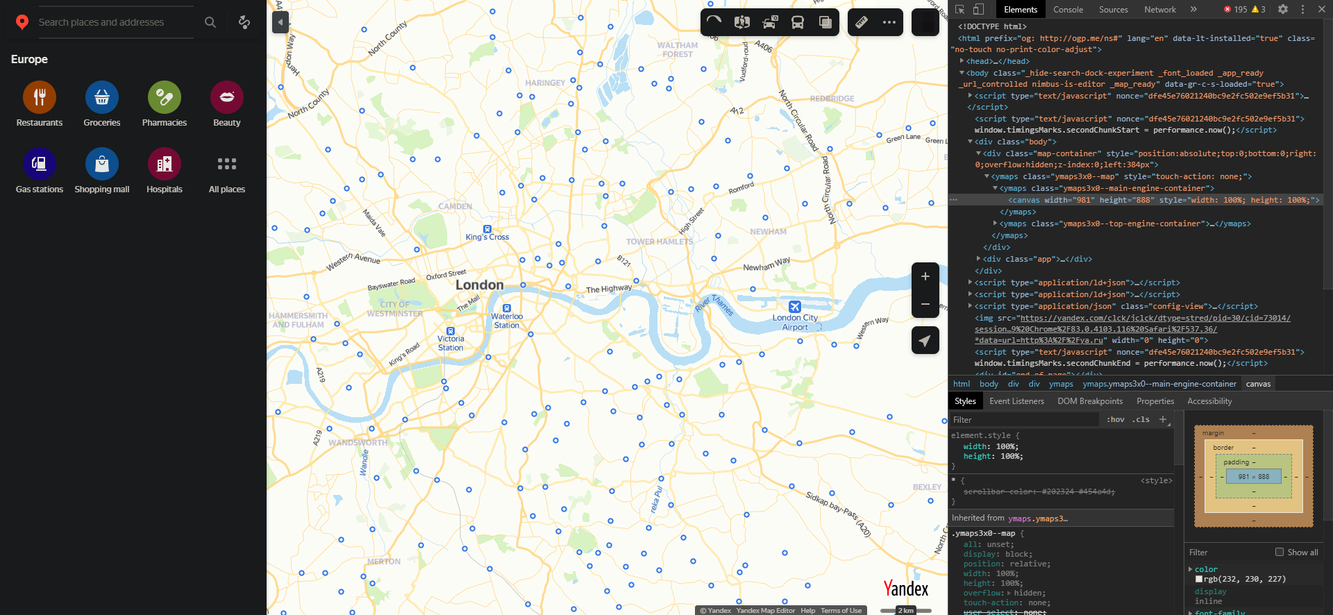 [Broken Website] yandex.*/maps · Issue #3087 · darkreader/darkreader · GitHub