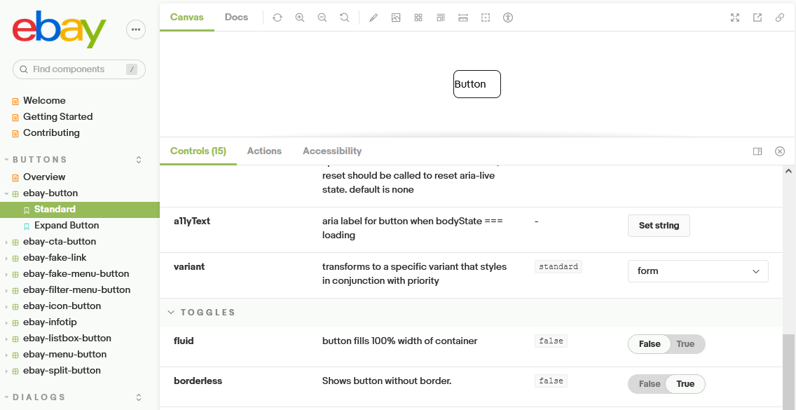 ebay-button: borderless form variant still shows the border; hover/focus shows gray background ...