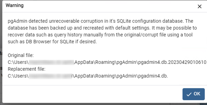 Upgrade to pgAdmin4 v7 leads to fatal error - duplicate column name: shared · Issue #6195 ...